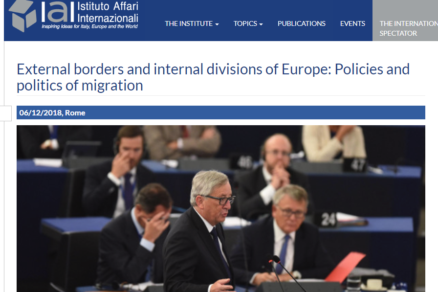 Conference: External borders and internal divisions of Europe